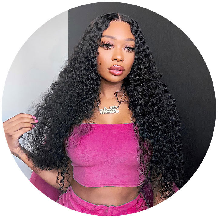 Shop Lace Front Wigs Human Hair Weave Bundles with Lace Closure ...