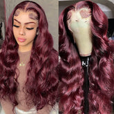 99J Burgundy Wig 13*4 Lace Frontal Wigs – Hairinbeauty